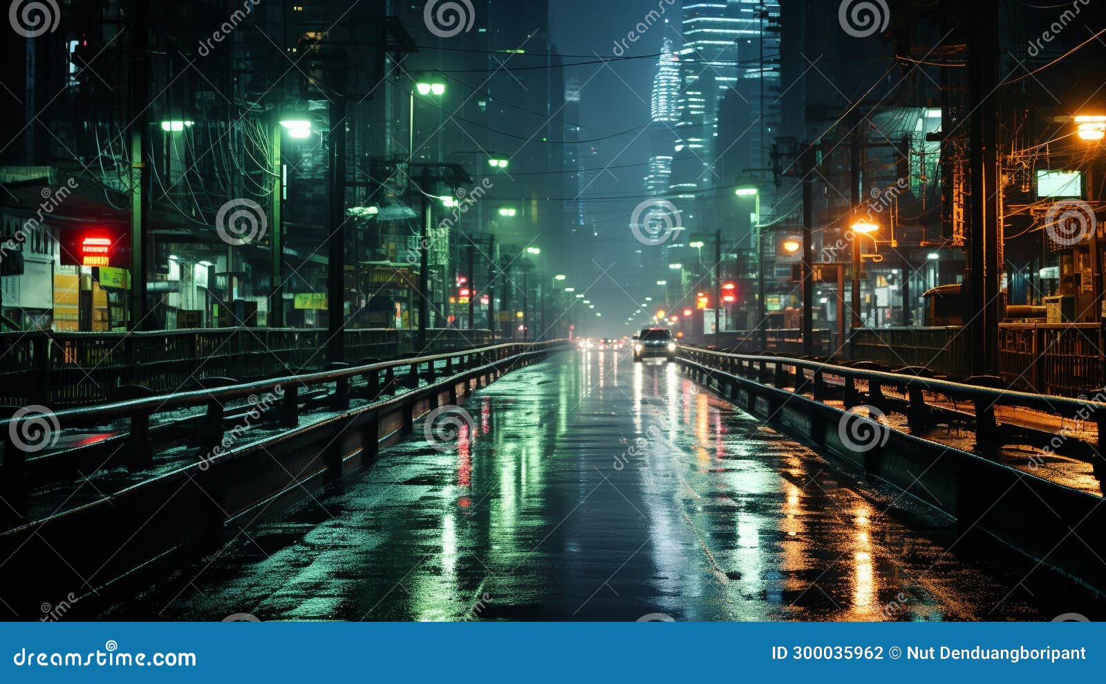 Dark Cityscape Gray And Neon Green Abstract Neon Lights Pattern Royalty ...