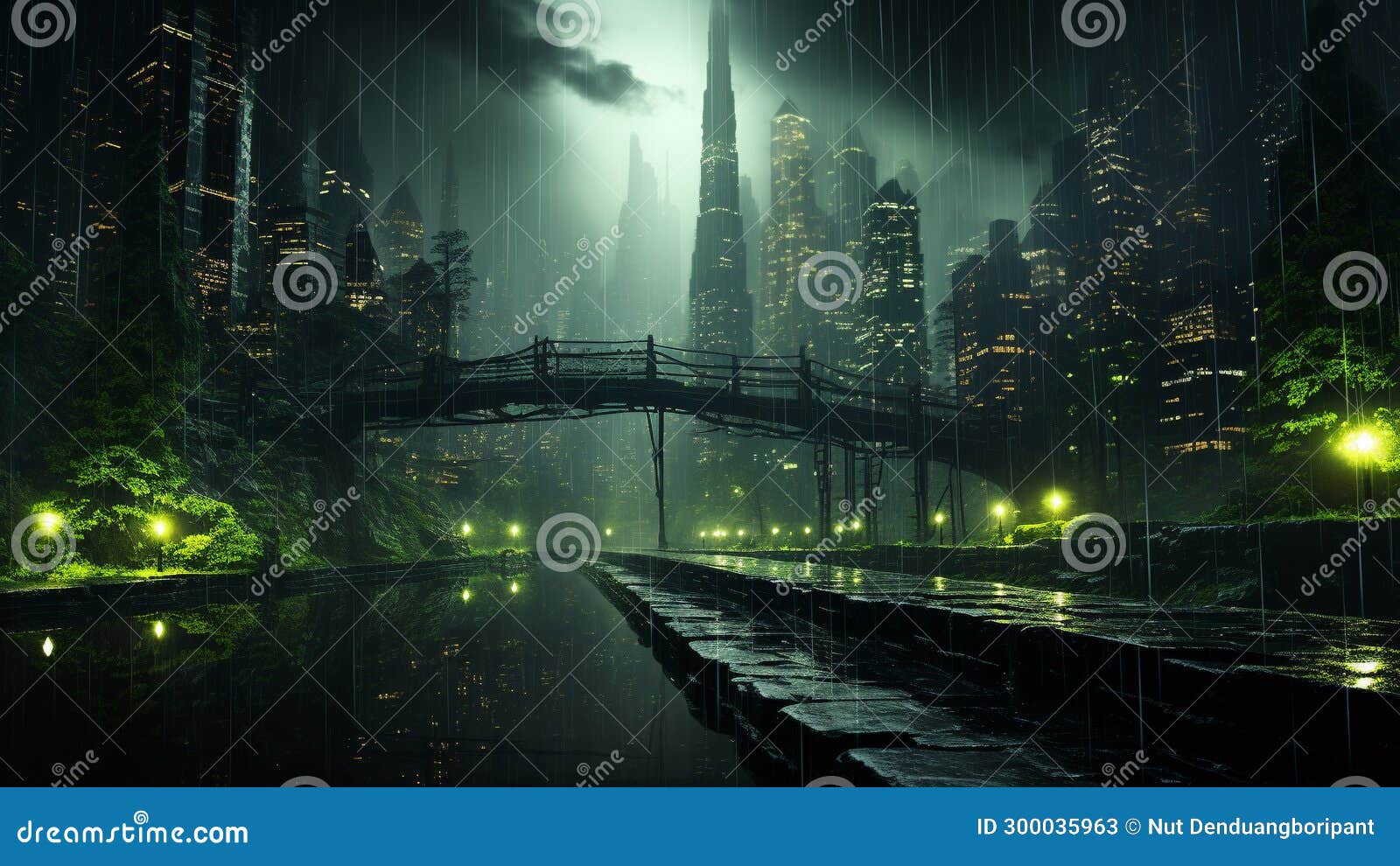A Dark Cityscape With A Person Cloaked In Digital Anonymity In The ...