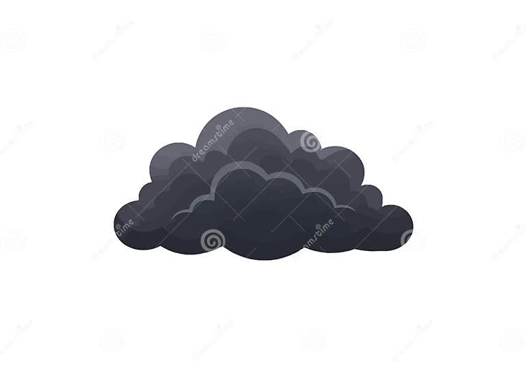 Dark cloud clipart. stock illustration. Illustration of clipart - 359583464
