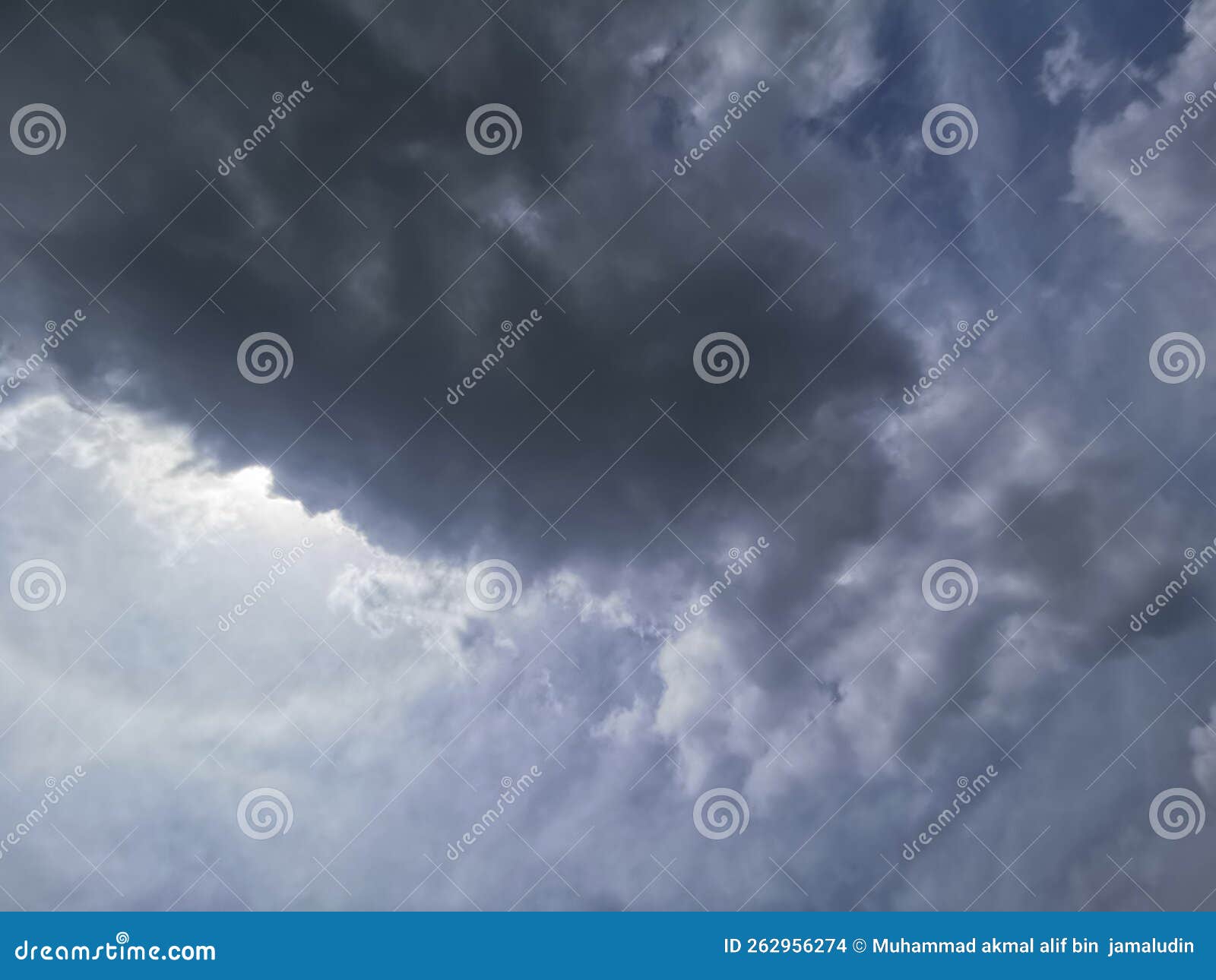 Dark Cloud Getting Heavy Rain Stock Photo - Image of dark, cloud: 262956274