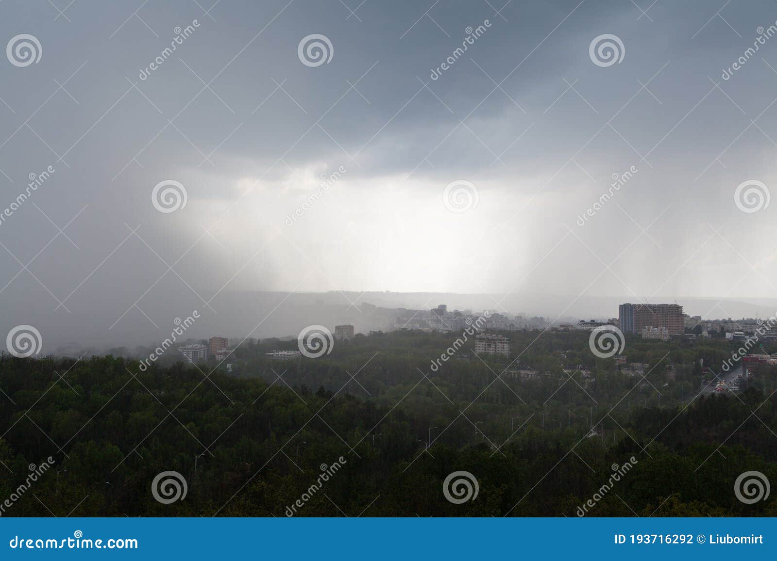 Dark cloud pouring rain stock photo. Image of outdoors - 193716292