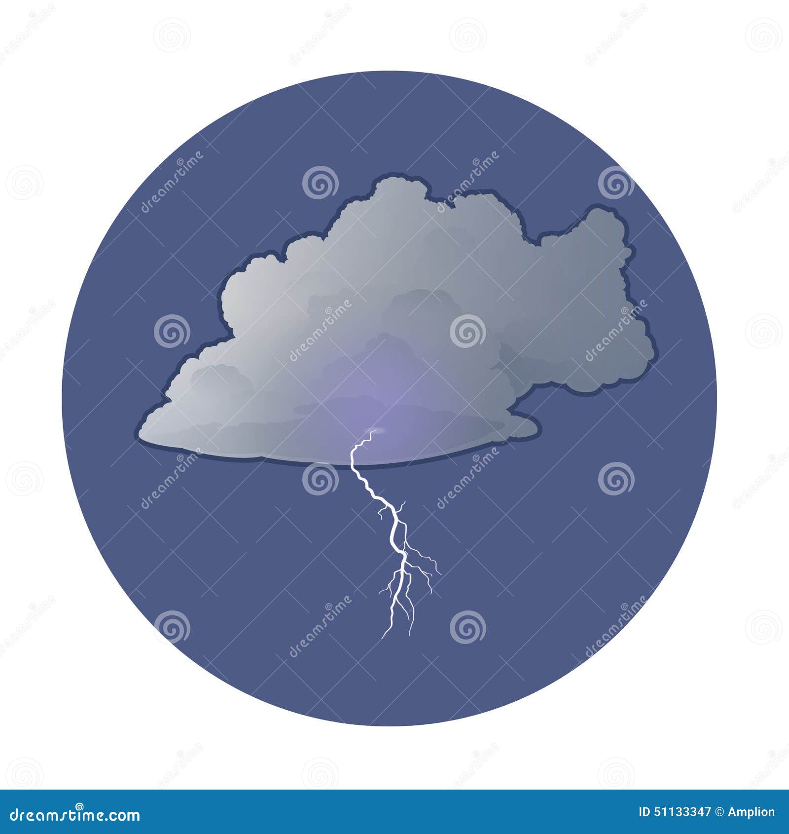 Dark Cloud stock vector. Illustration of nature, season - 51133347
