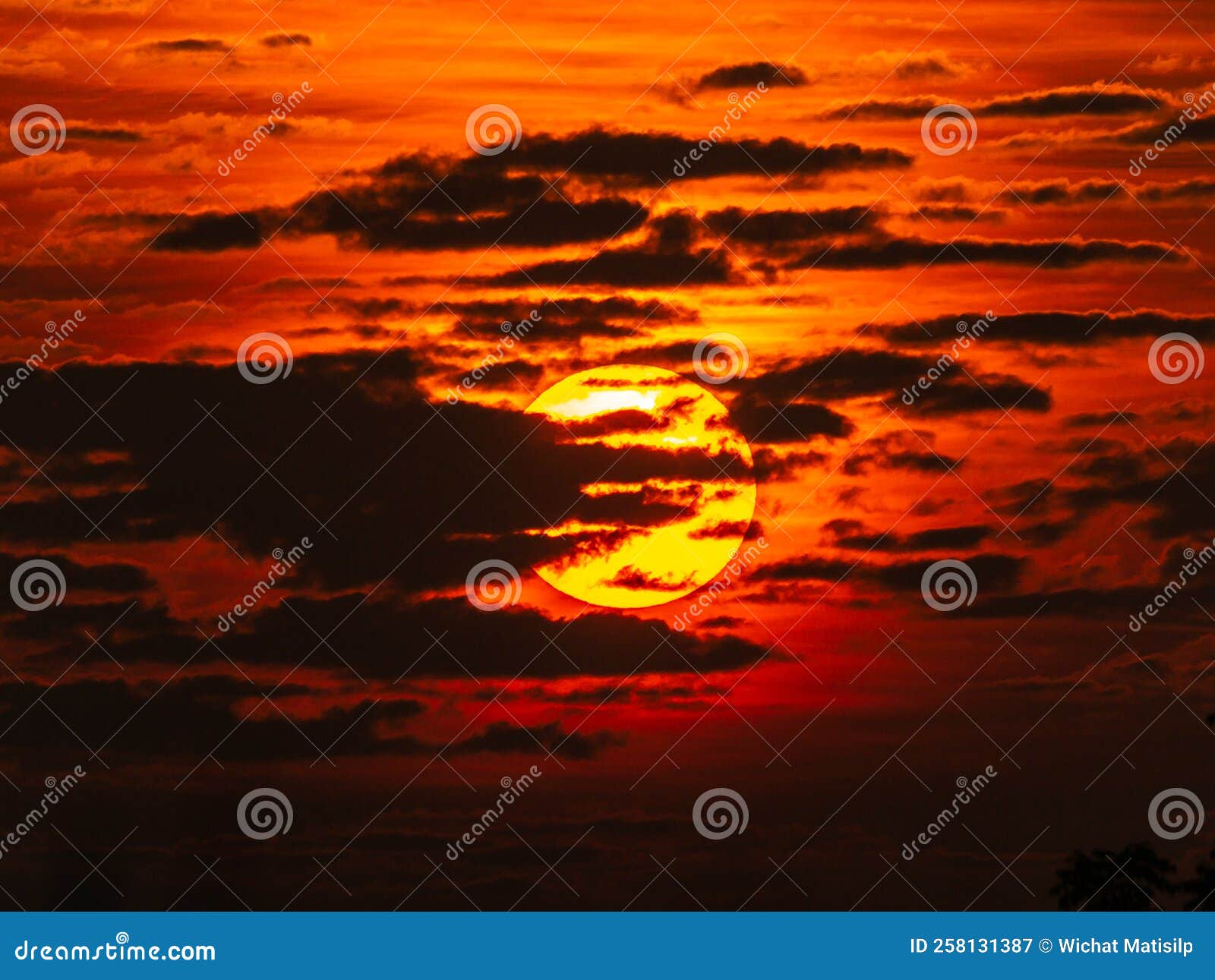Dark Clouds Covering the Yellow Sun Stock Image - Image of abstract ...