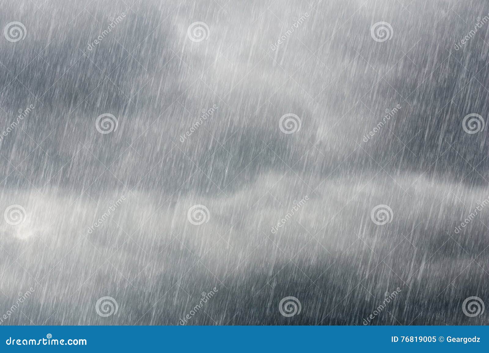 Dark Clouds with Falling Rain Stock Image - Image of light ...