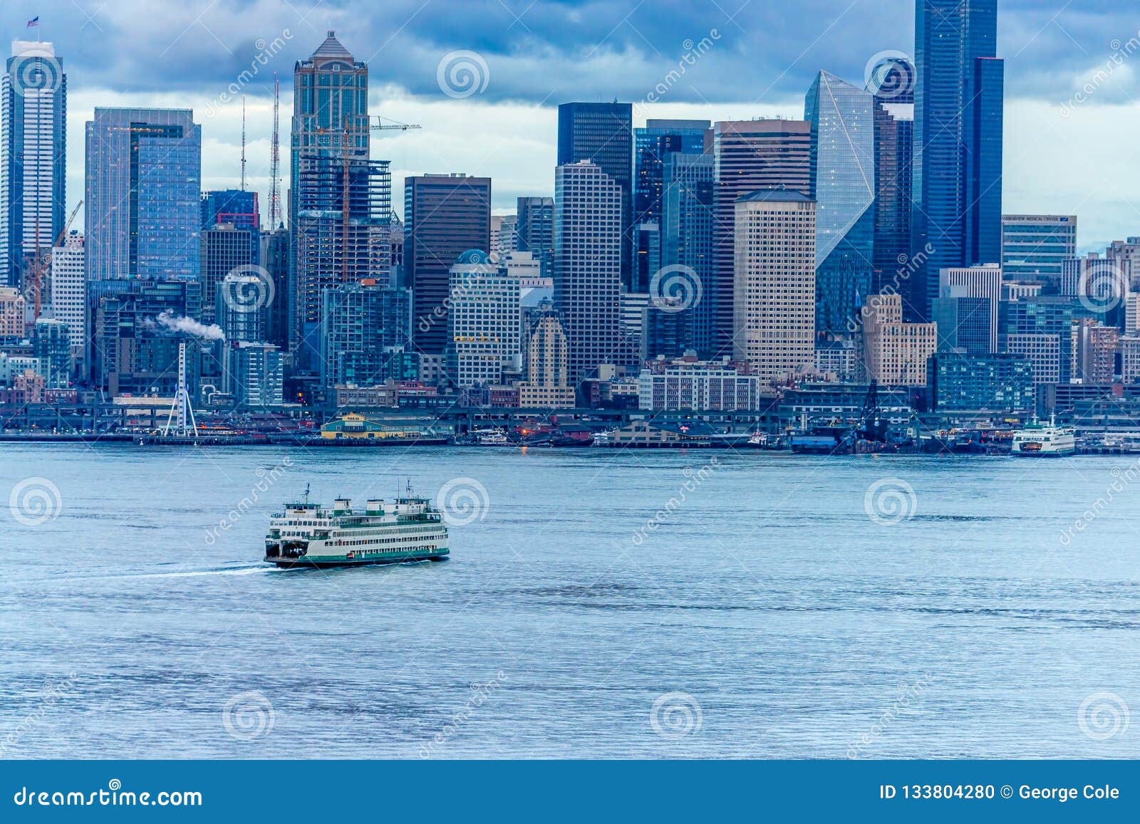 Dark Clouds Over Seattle 4 stock photo. Image of elliott - 133804280