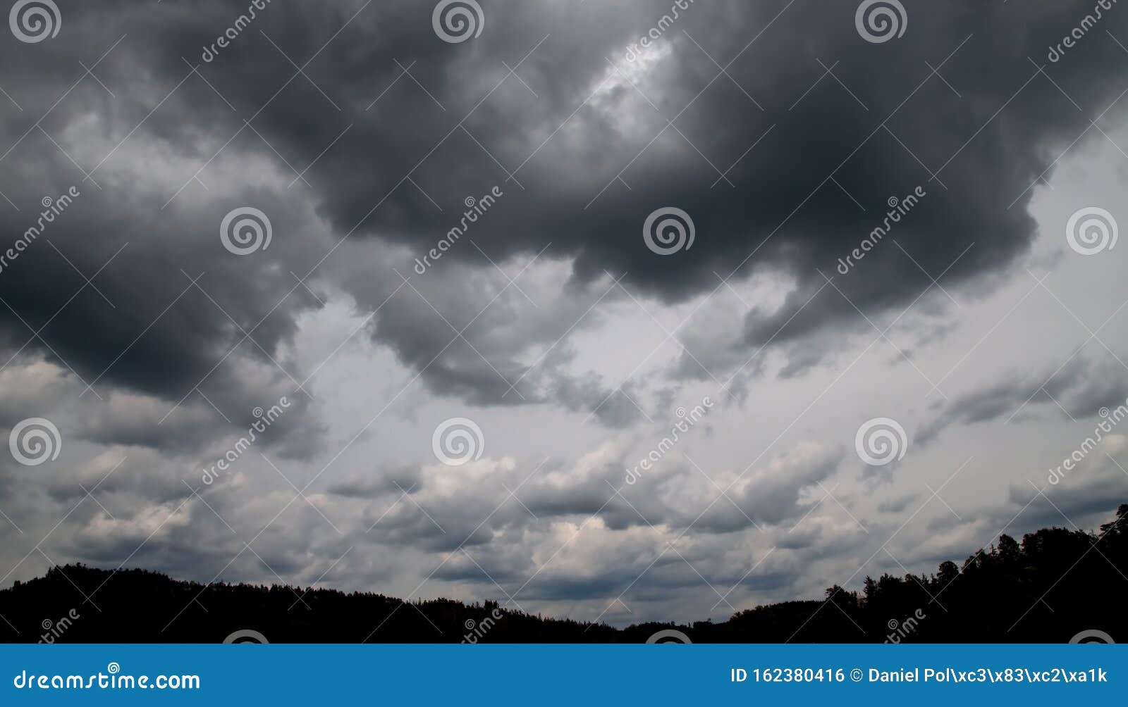 Clouds Stretch Over the Ground Stock Photo - Image of cloudy, overcloud ...