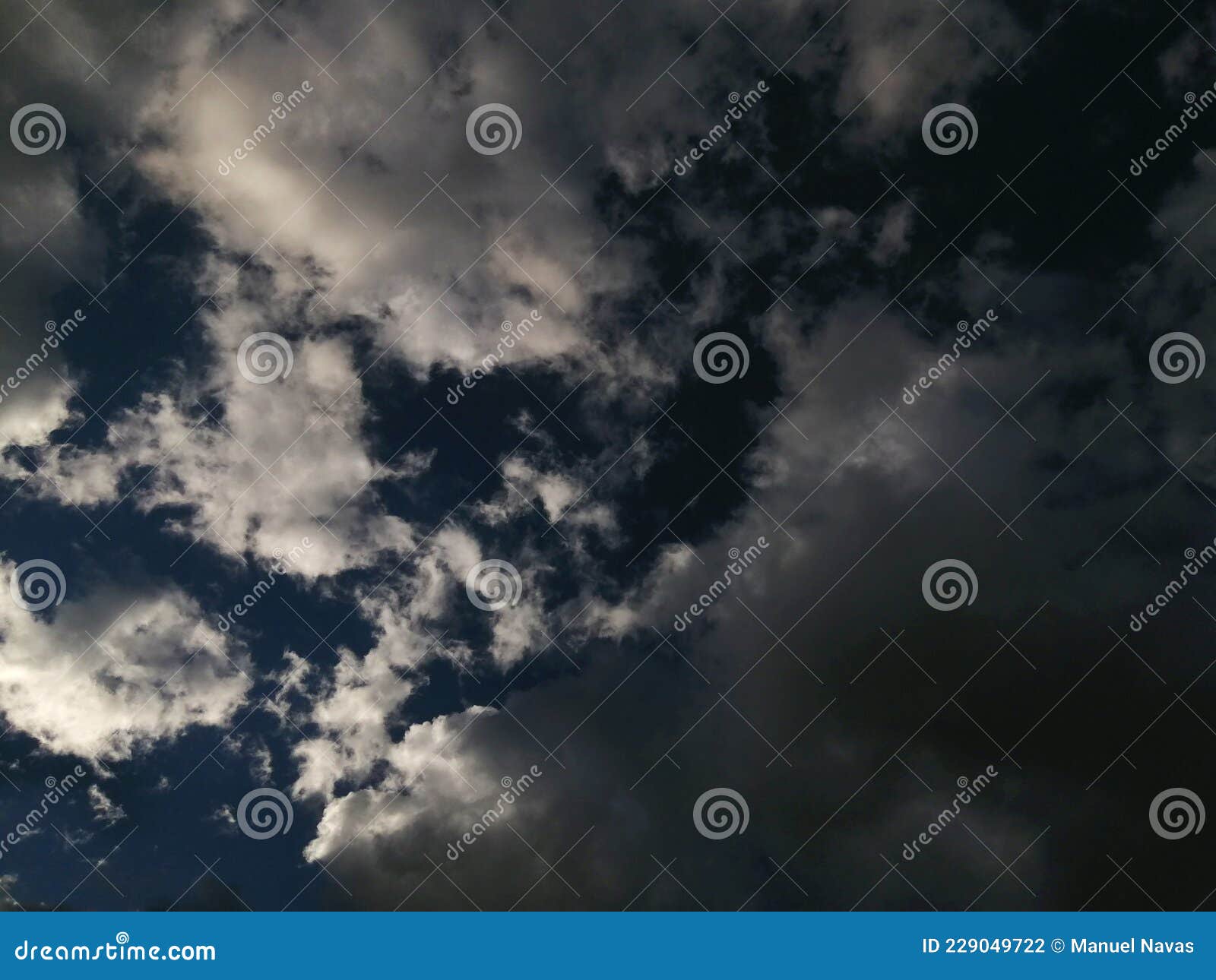 Dark Clouds in the Sky a Little Bit of Blue Sky Stock Photo - Image of ...