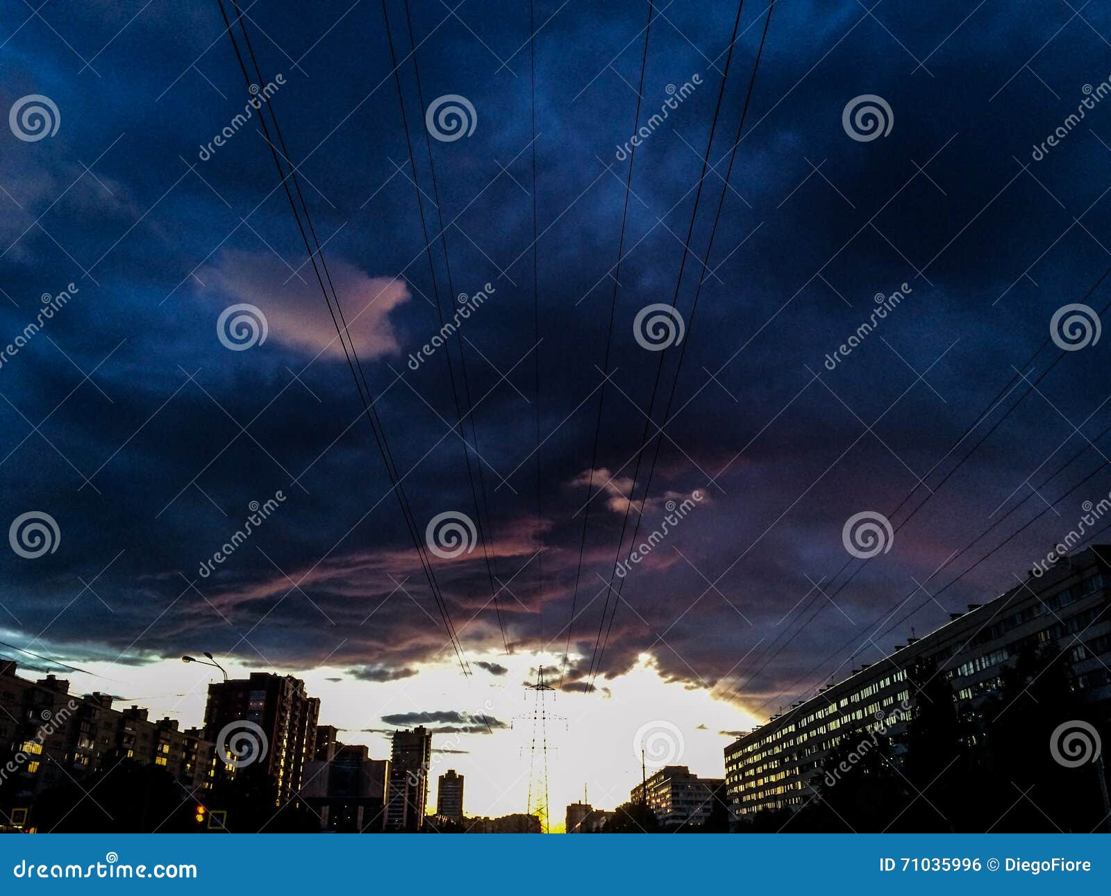 Evil clouds stock photo. Image of power, weather, suburb - 71035996