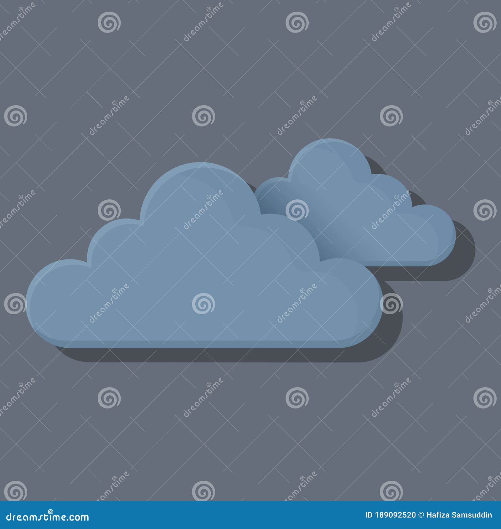 Dark Clouds. Vector Illustration Decorative Design Stock Vector ...
