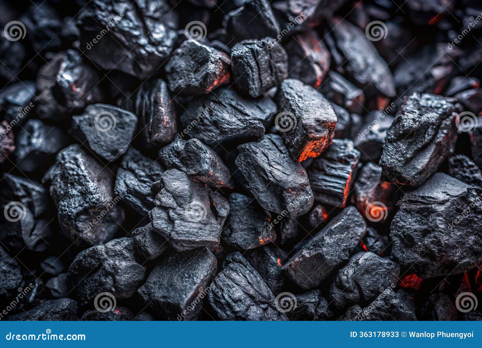 Coal Texture. Specimen From Mas Dieu, Laval-Pradel, France Royalty-Free ...