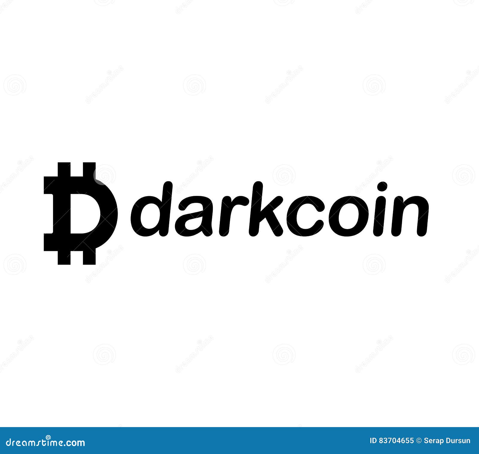 Dark Coin Concept Design stock illustration. Illustration of ...