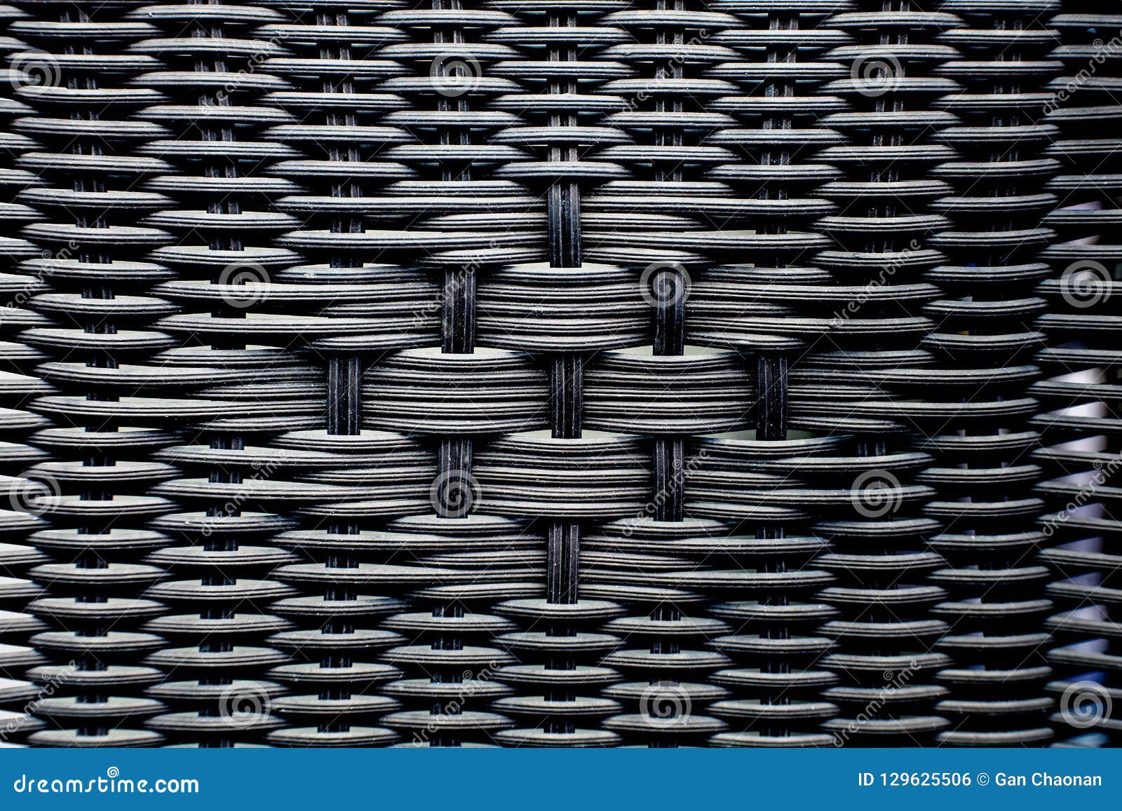 Dark Color Artificial Rattan Pattern. Background of Basket Structure ...