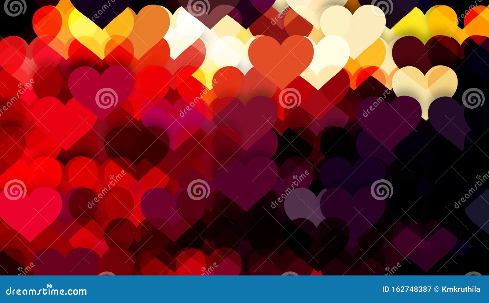 Dark Color Heart Wallpaper Background Vector Illustration Stock Vector ...