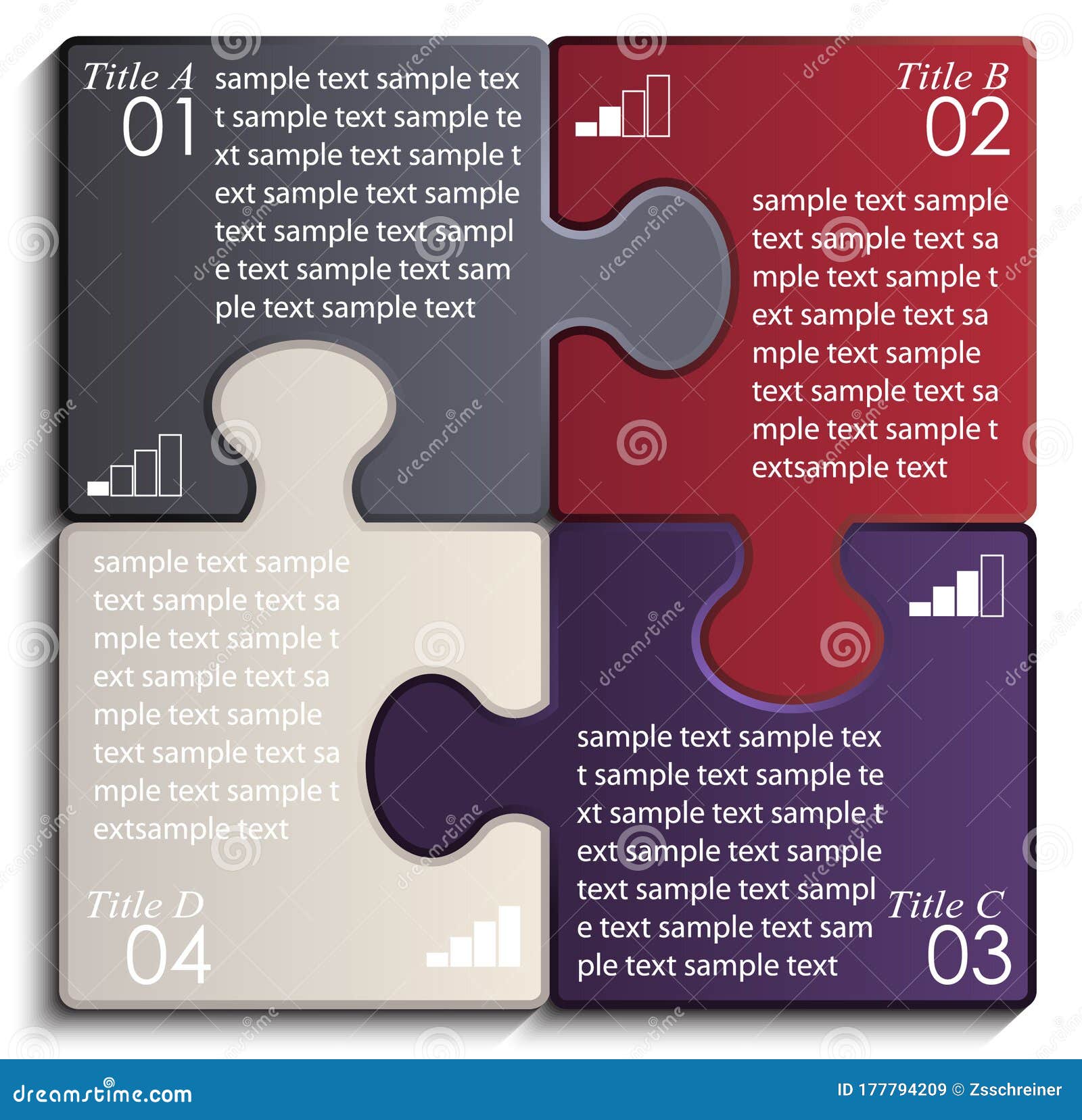 Four Shape Logo Vetor Outline Stroke Cartoon Vector | CartoonDealer.com ...