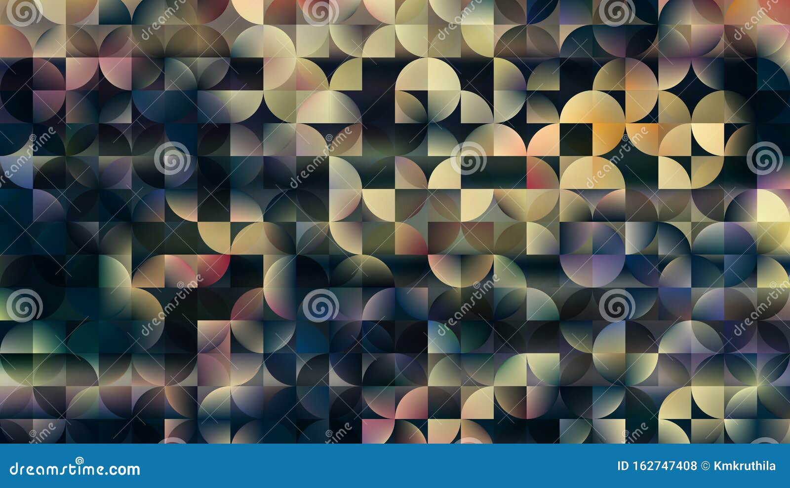 Dark Color Quarter Circles Background Stock Vector - Illustration of ...