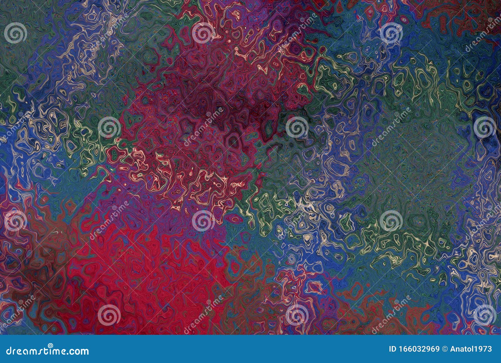 Dark Colored Texture from Abstraction with Distortion of Red and Green ...