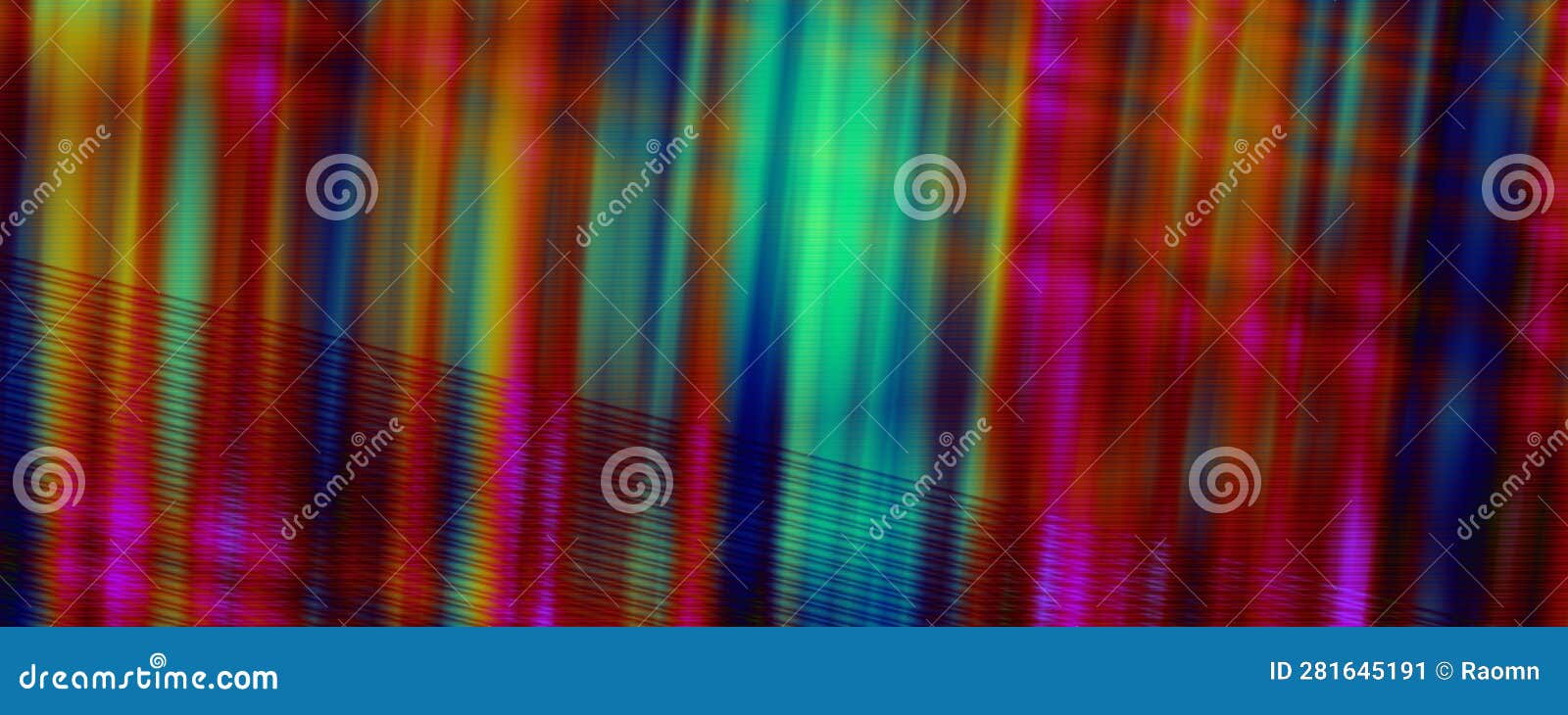 Dark Colorful Art Website Horizontal Header Banner Stock Illustration ...