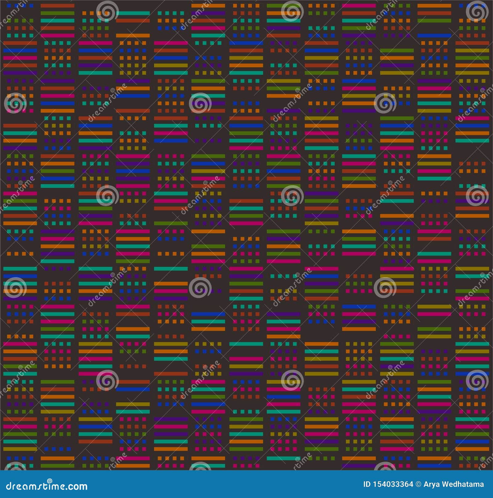 The Dark and Colorful Rectangle Pattern Wallpaper Stock Illustration ...