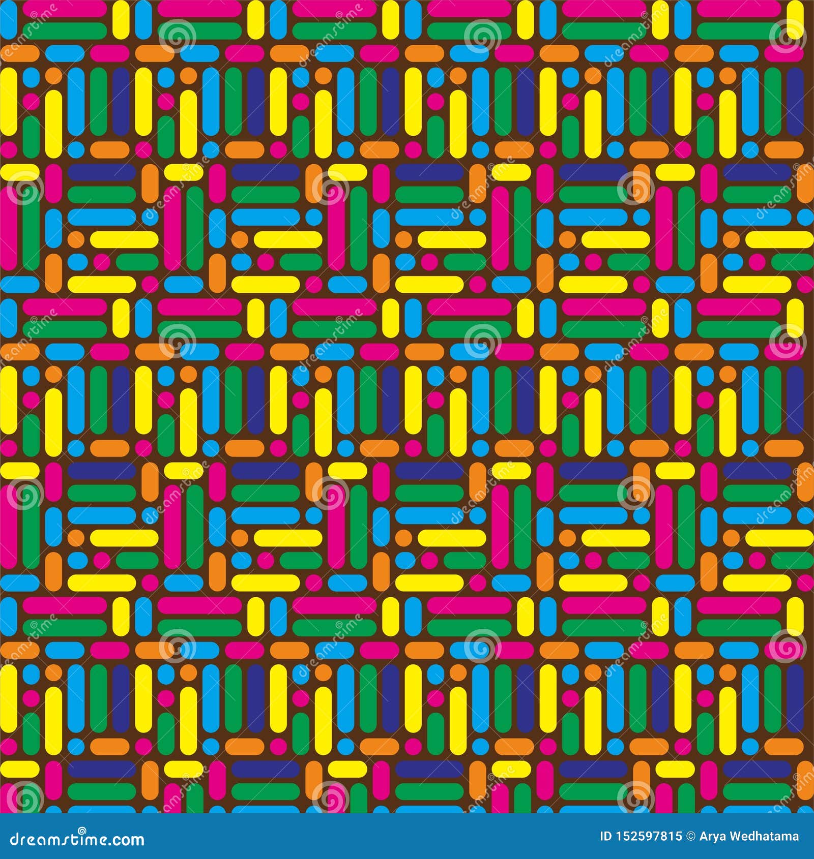 The Dark of Colorful Rectangular Pattern Wallpaper Stock Illustration ...