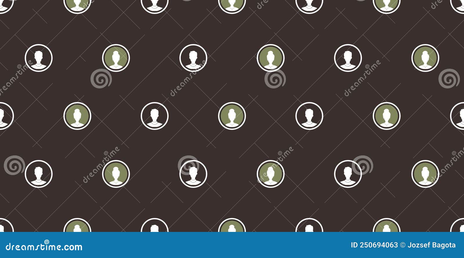 Dark Colorful Seamless User Account Avatars Texture,Background with ...