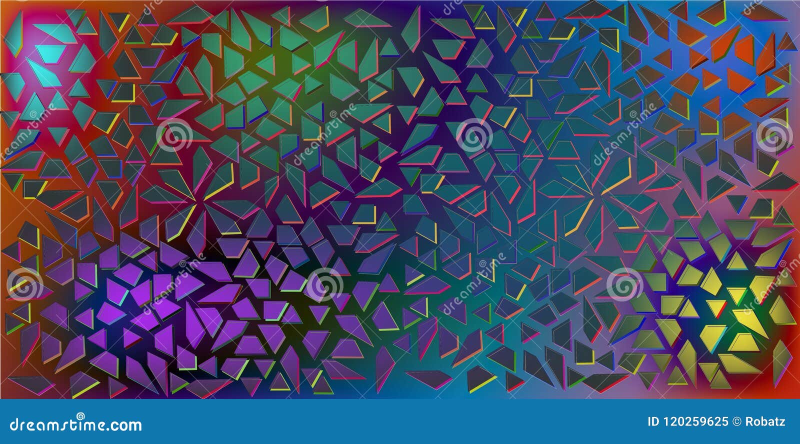 Dark Colors Vector of Small Black Triangles on Colorful Background ...