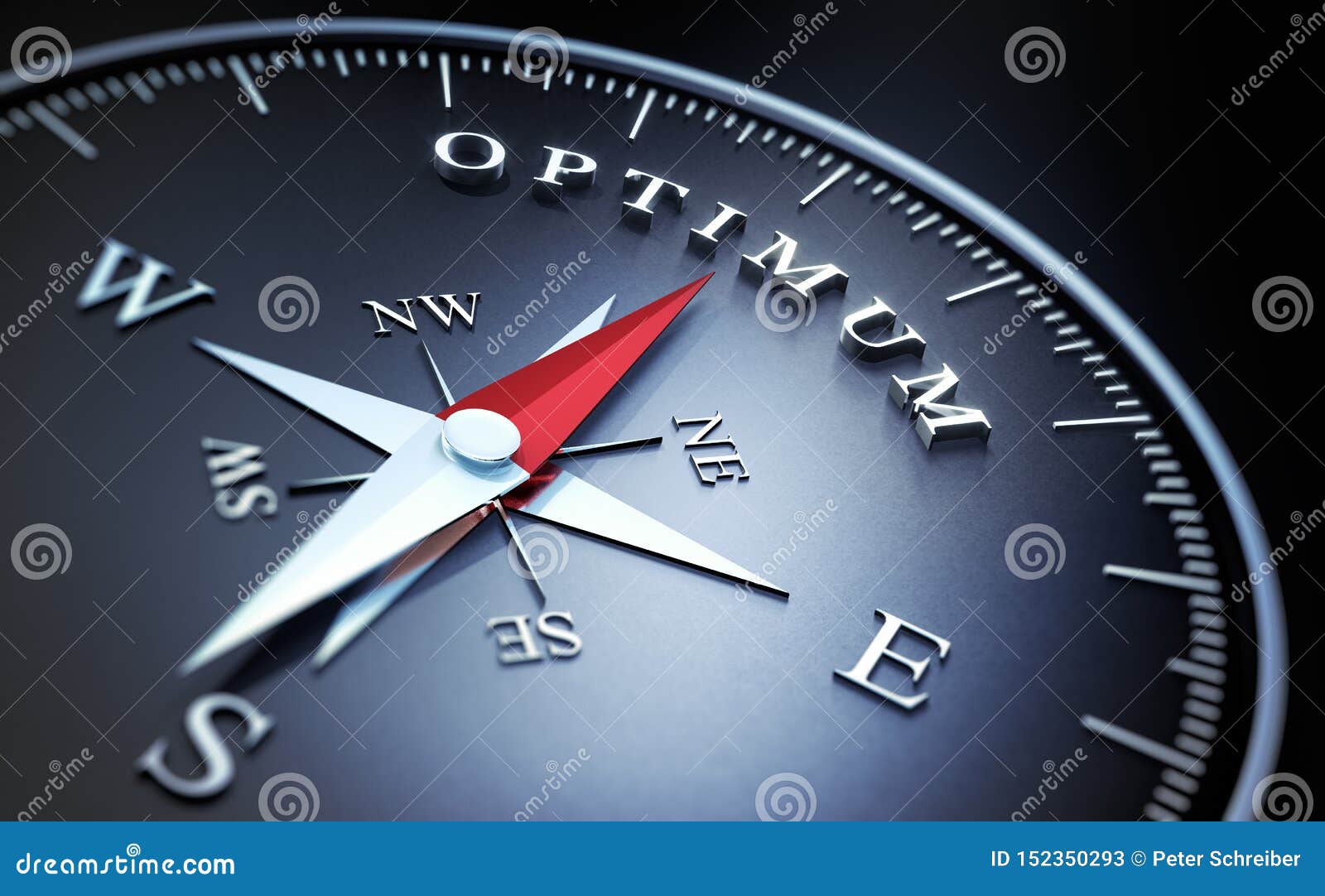 Dark Compass with Silver and Red Needle - Concept Optimum Stock ...