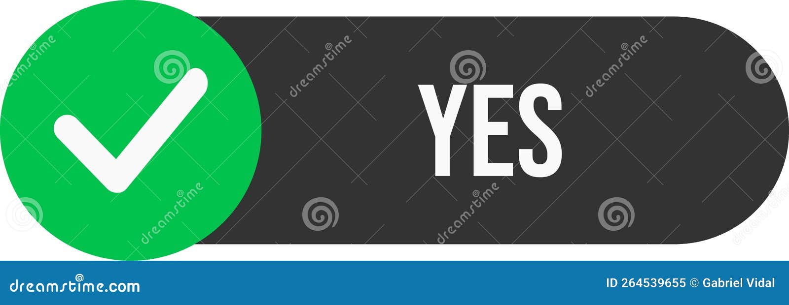 Dark Confirmation Button. Dark Theme Button for Agree. Stock Vector ...