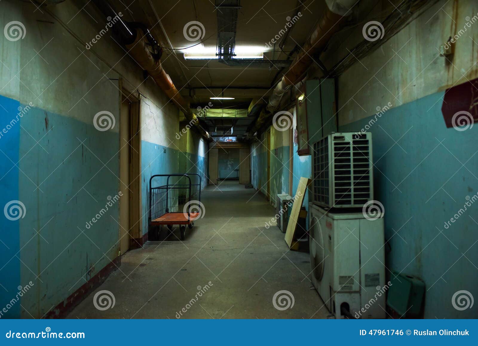 Dark corridor stock photo. Image of empty, hall, entrance - 47961746
