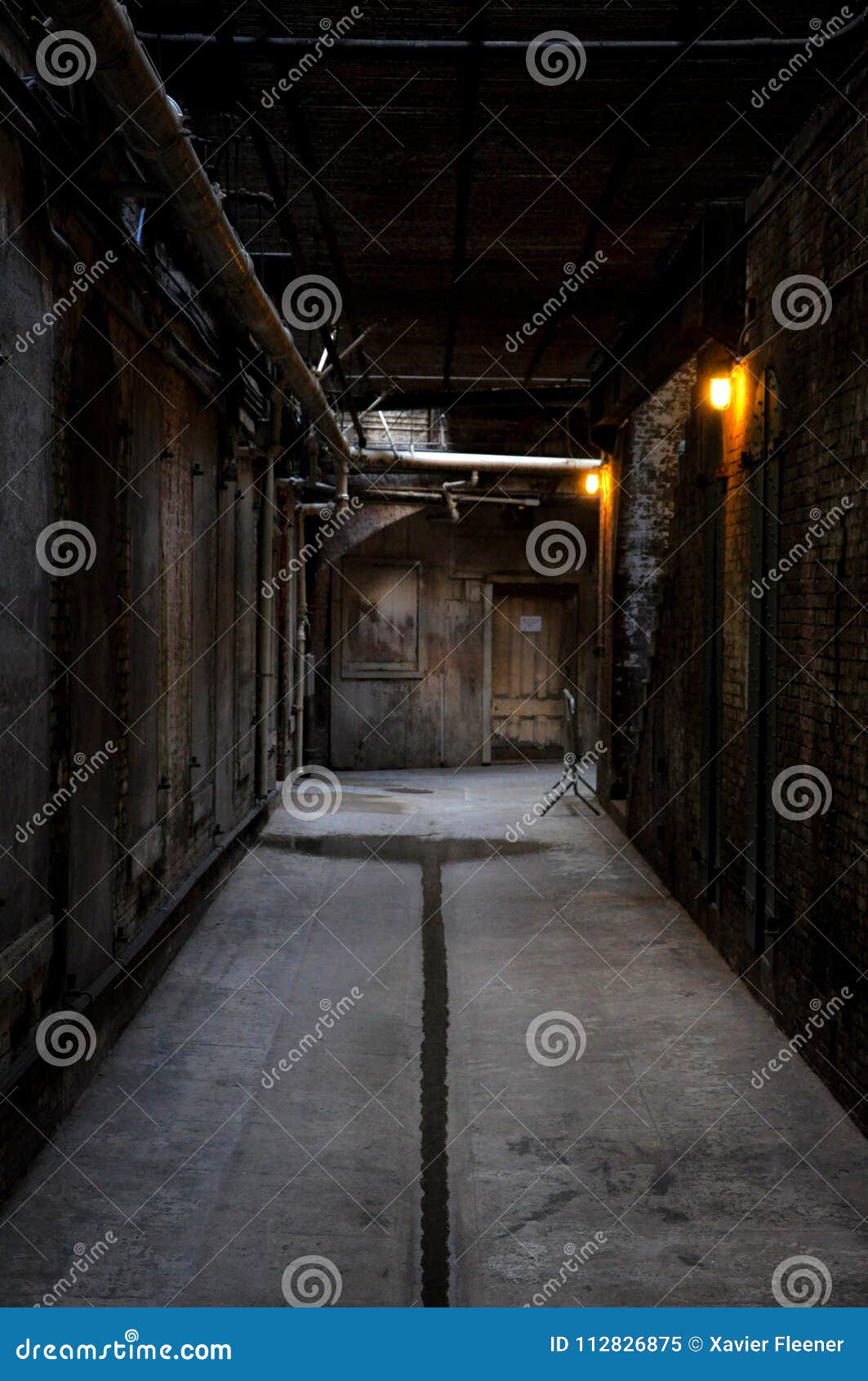 In the Dark Corridors of the Famous Alcatraz Prison Stock Image - Image ...
