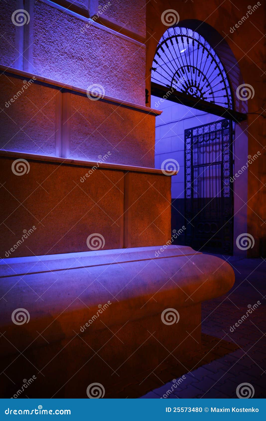 Dark courtyard stock photo. Image of dark, mysterious - 25573480