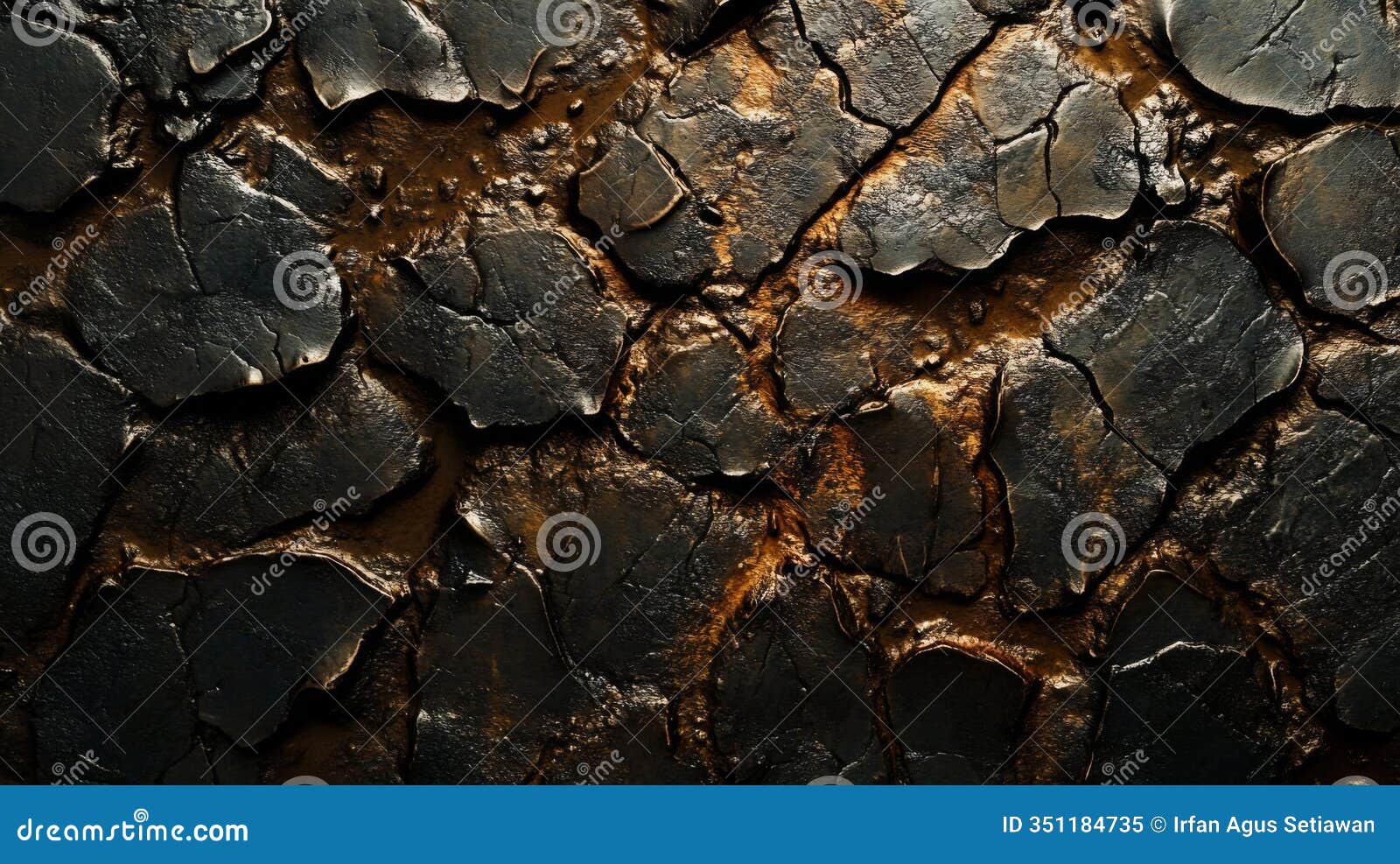 Dark Cracked Rock Surface Texture Background Stock Illustration ...