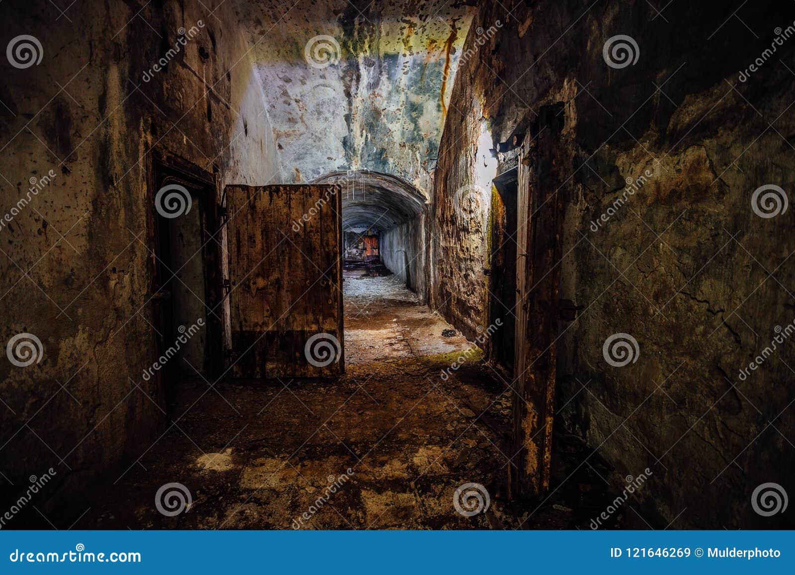 Dark and Creepy Corridor of Old Abandoned Forgotten Soviet Underground ...