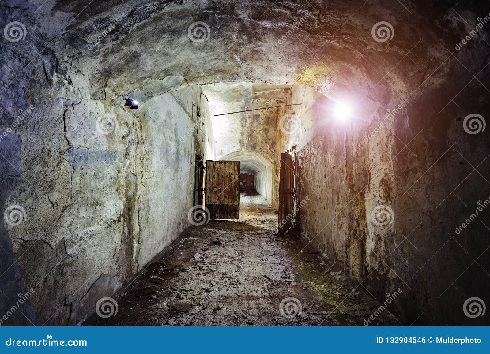 Dark and Creepy Corridor of Old Abandoned Forgotten Soviet Underground ...