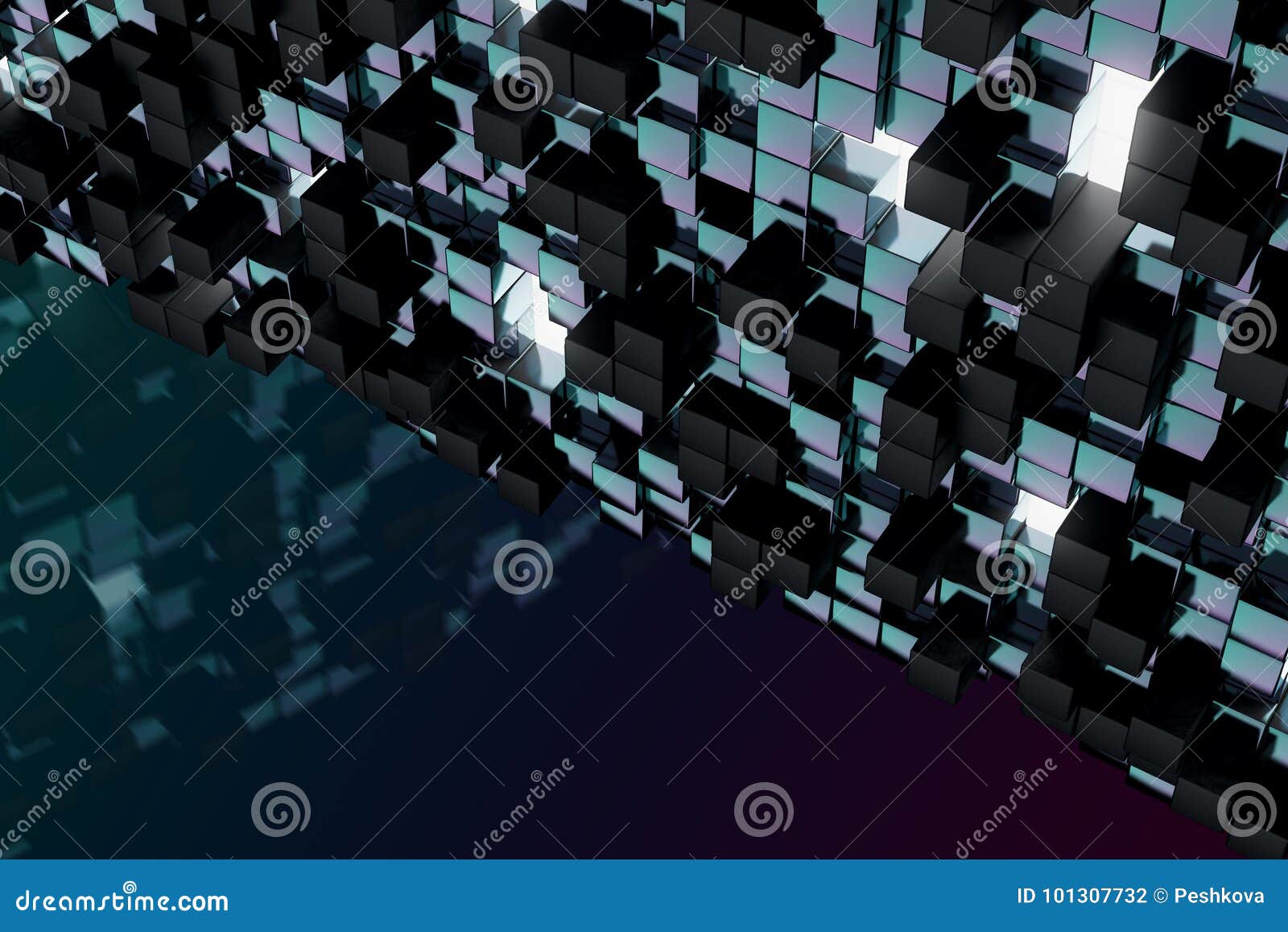 Dark cube wallpaper stock illustration. Illustration of modern - 101307732
