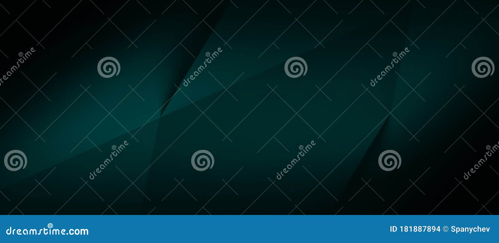 Dark Cyan Color Abstract Background for Wide Banner Stock Illustration ...