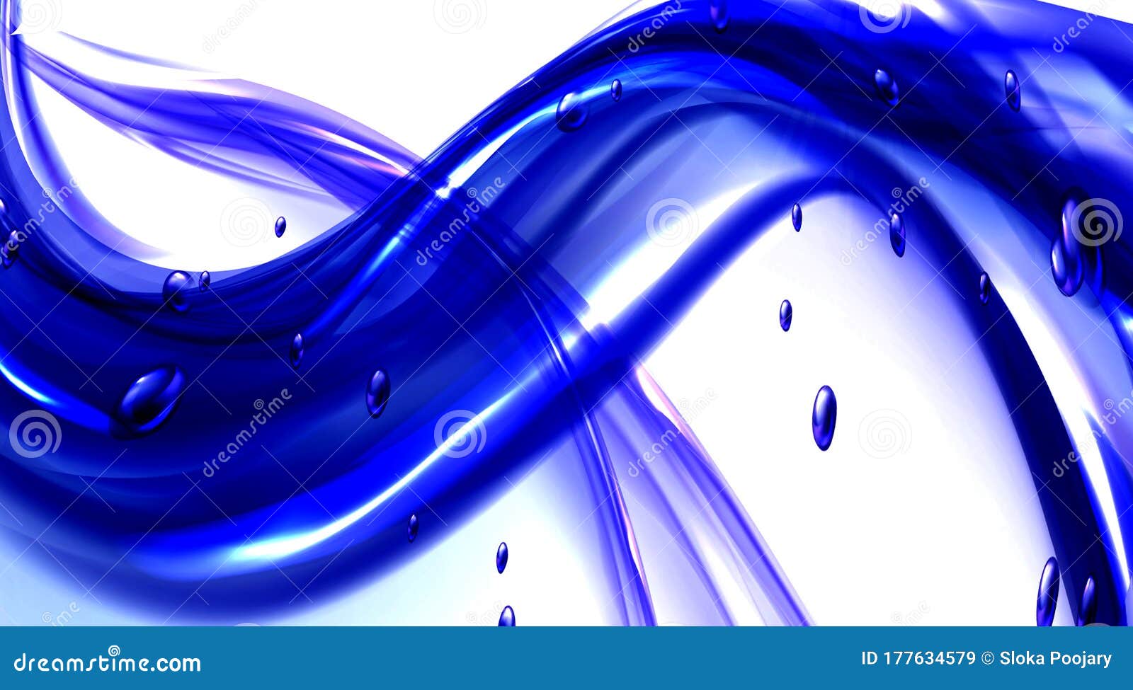 Dark and Deep Blue Glossy Texture Waves Background 8, Super Glossy and ...