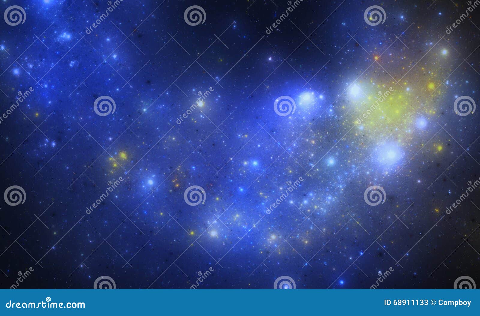 Dark deep space starfield stock illustration. Illustration of astronomy ...