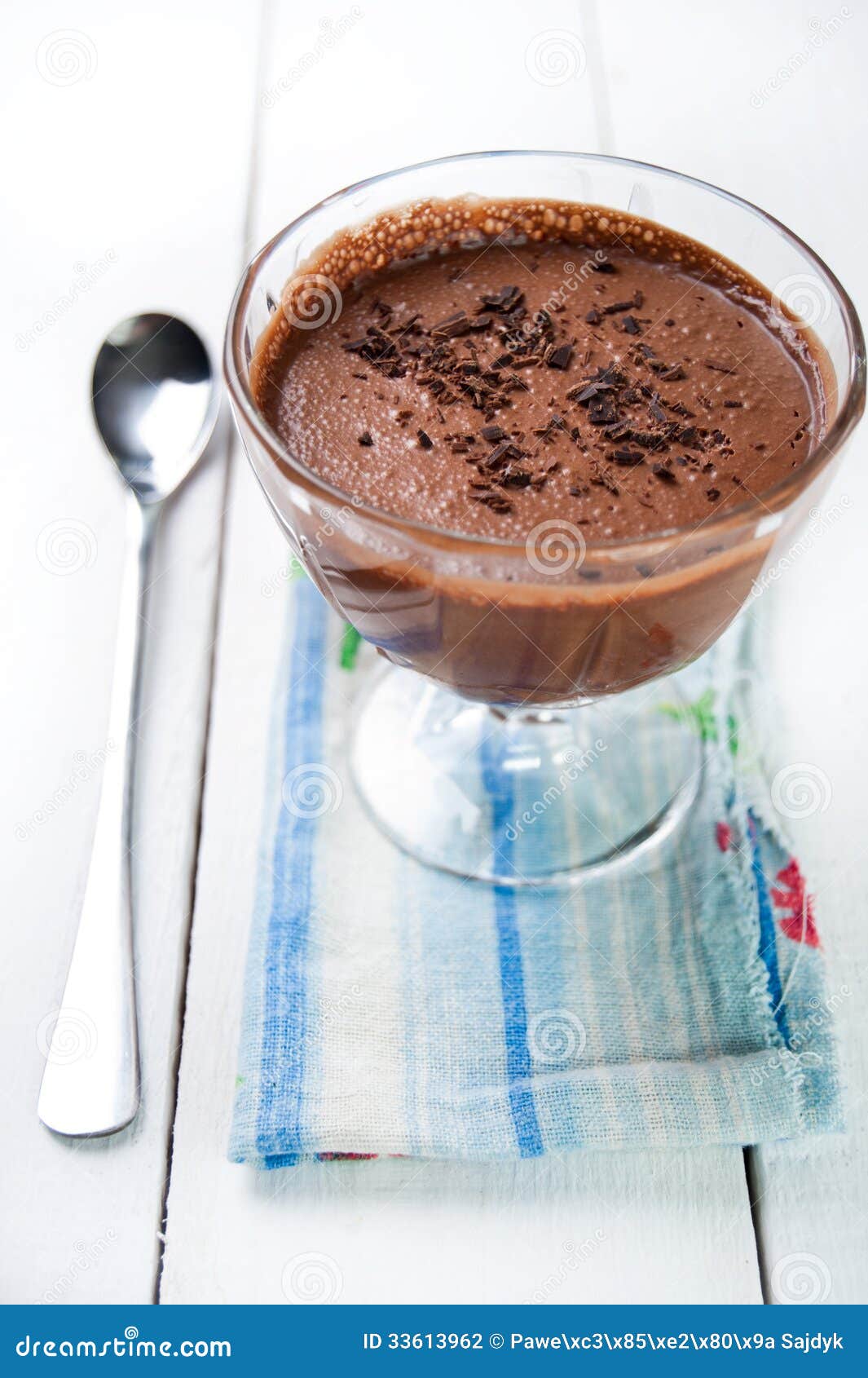 Dark and Delicate Chocolate Mousse Stock Photo - Image of confectionery ...