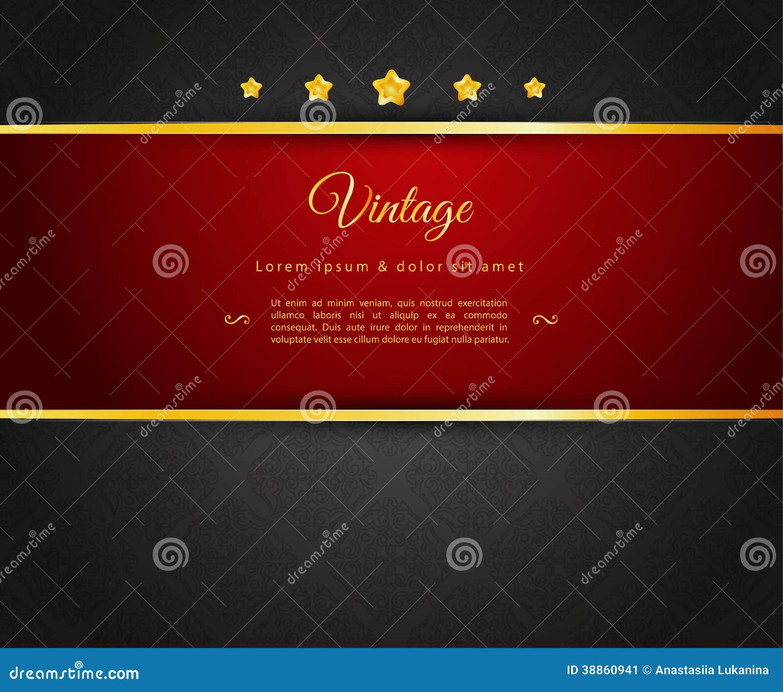 Dark design template stock vector. Illustration of flourish - 38860941