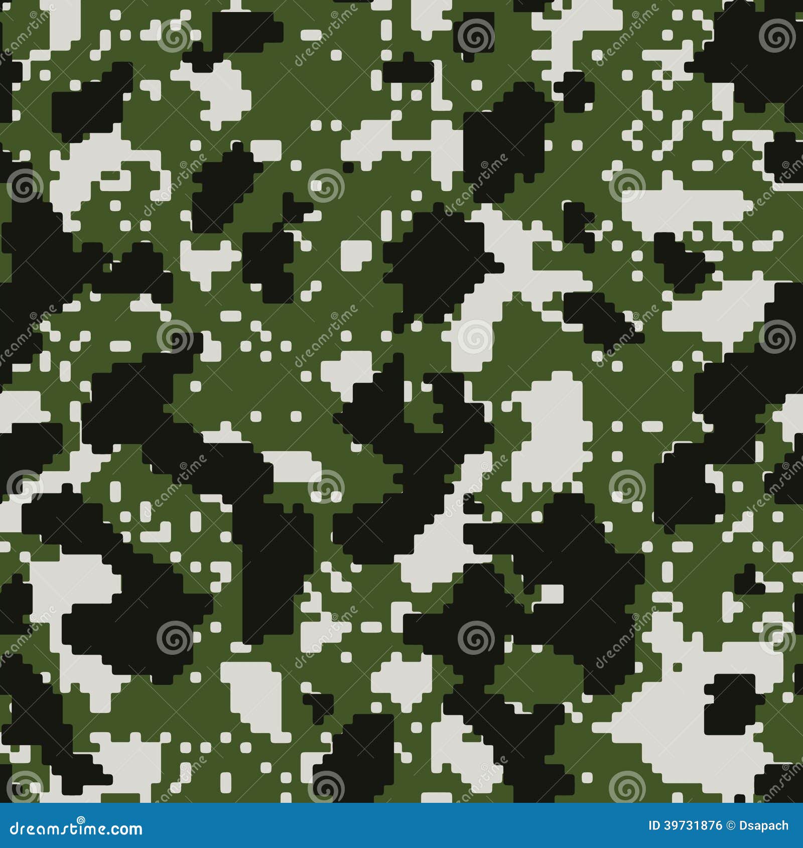 Dark Digital Flora Seamless Camo Stock Vector - Illustration of camo ...