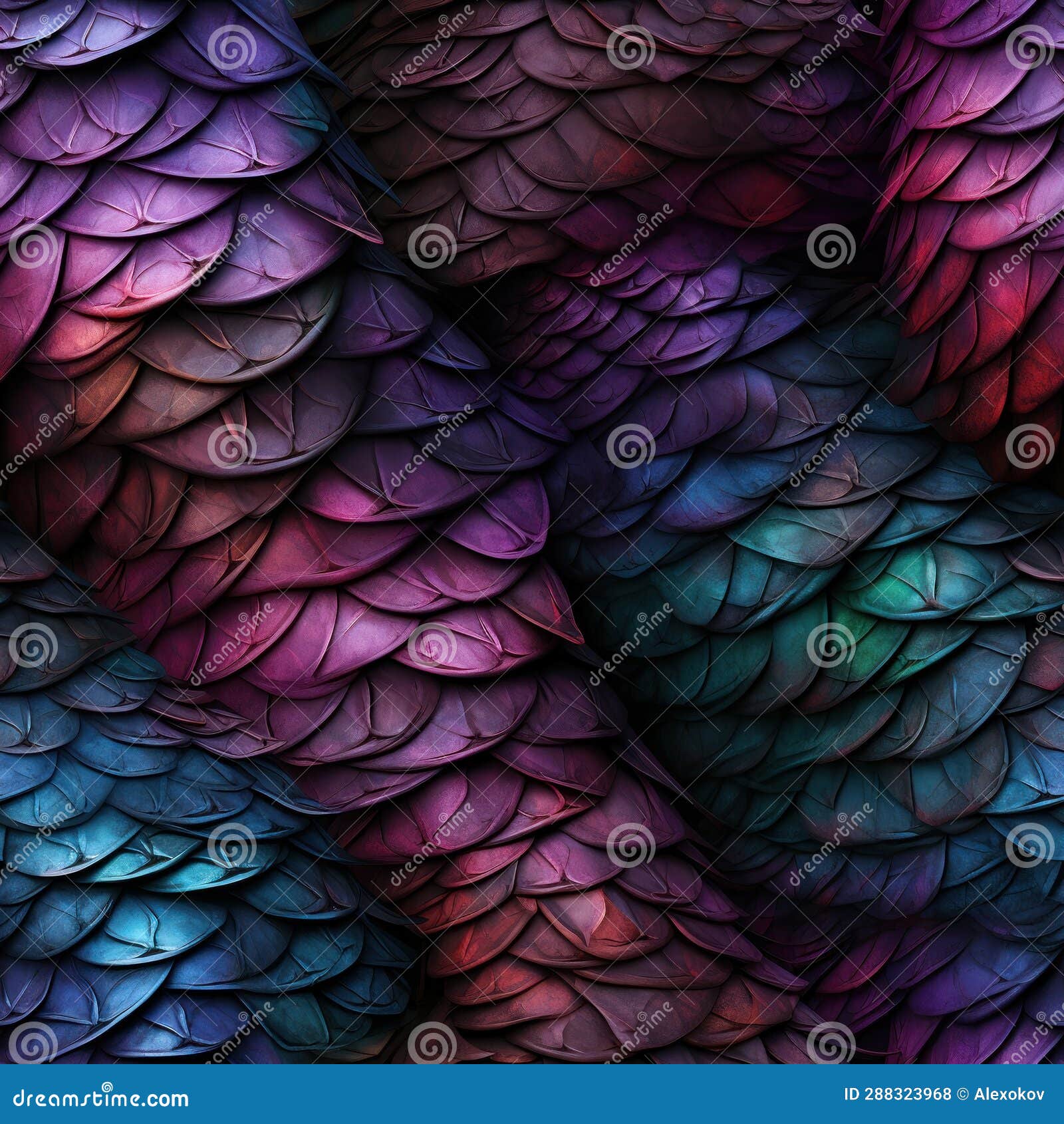 Dark Dragon Skin Pattern Tile AI Generated Stock Illustration ...