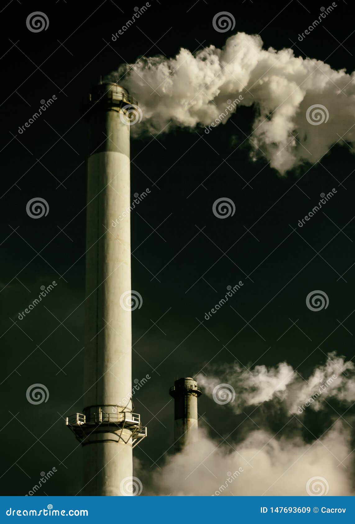Air pollution stock image. Image of emission, stacks - 147693609