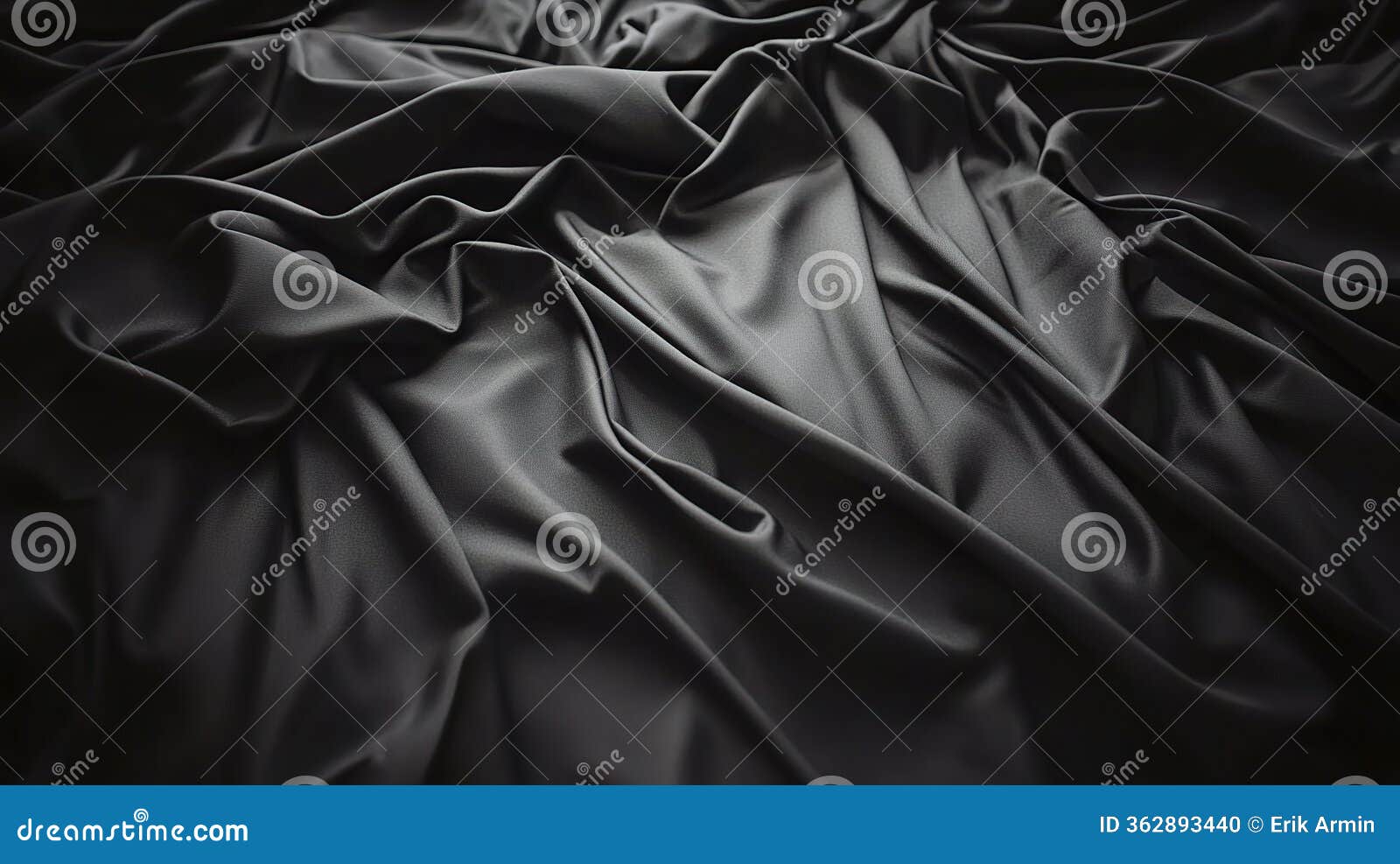 Dark Draped Fabric Texture, Background, Studio Stock Photo - Image of ...