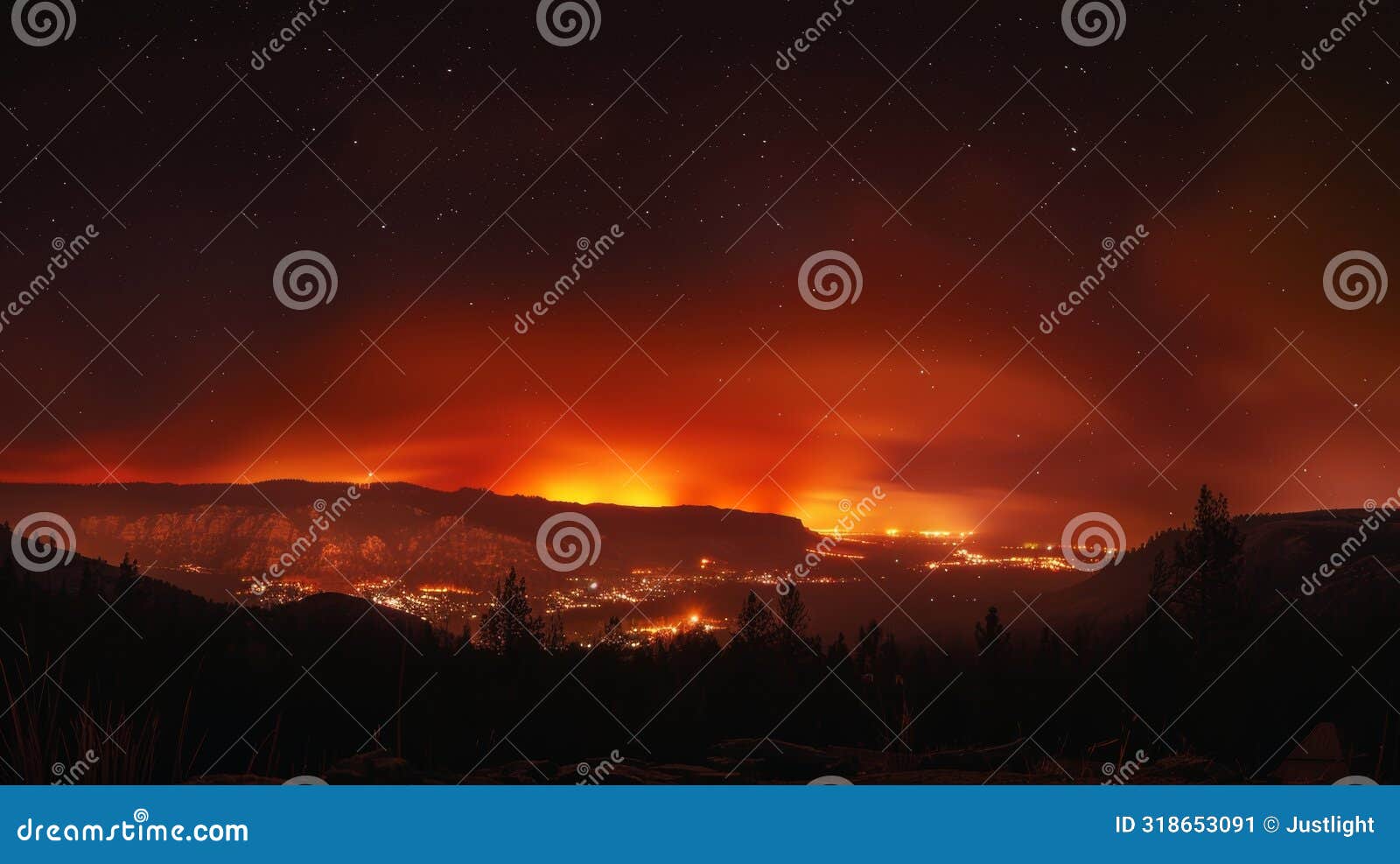 The Dark Eerie Glow of St. Elmos Fire Flickering Across the Night Sky ...