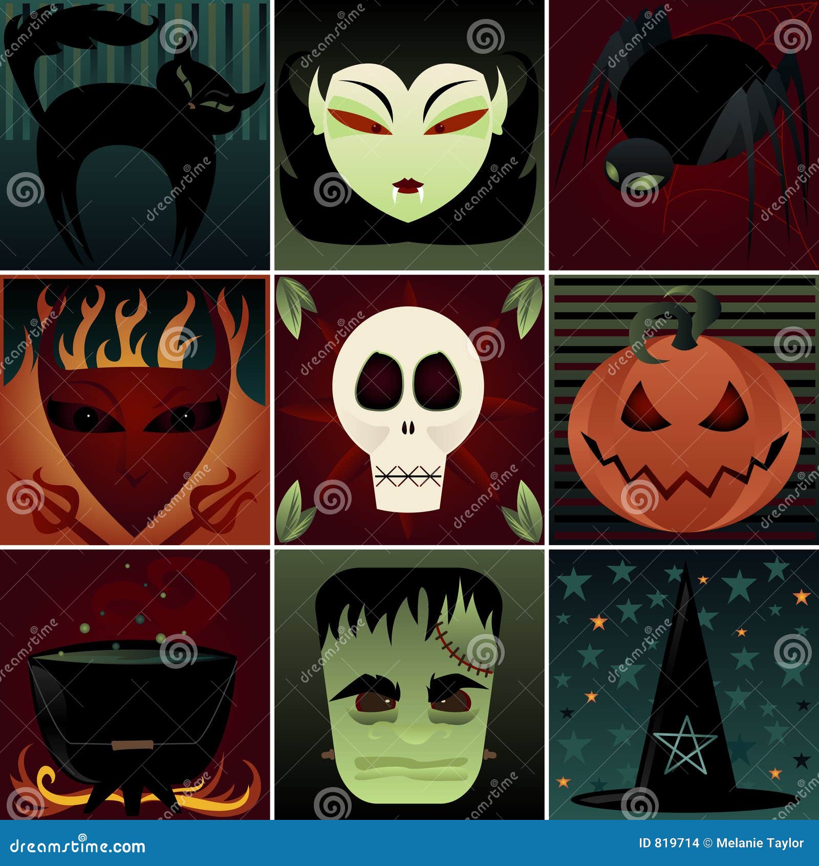 Dark Elements stock vector. Illustration of haunt, pentagram - 819714