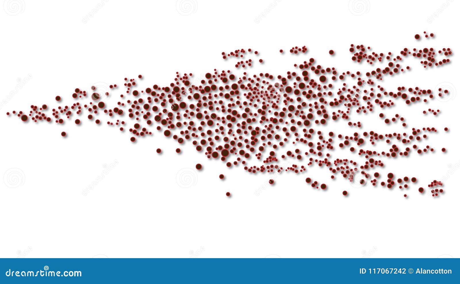 Dark Explosion Scattered Over a White Background Stock Vector ...