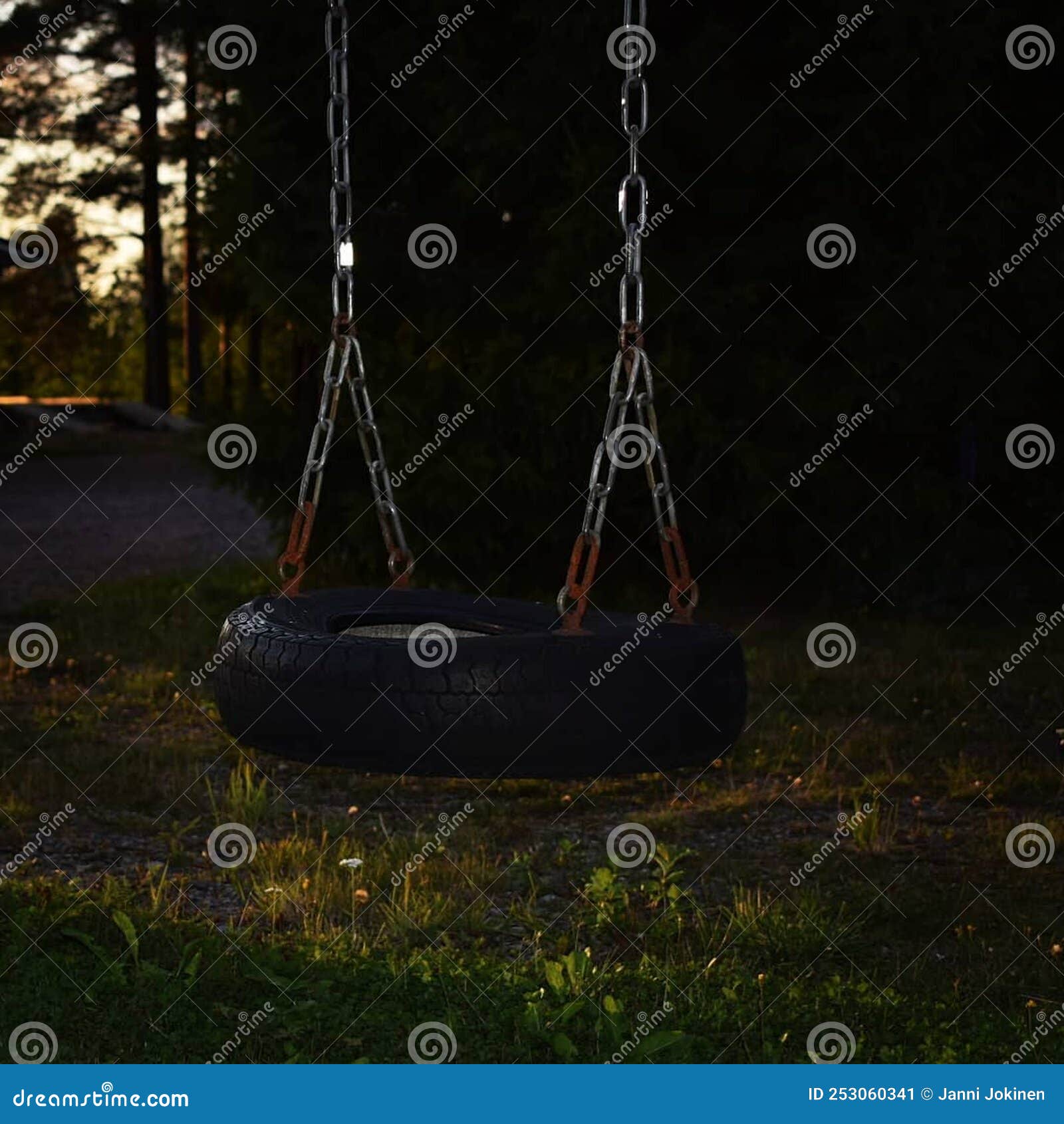 Dark Fall Aesthetic Swing Royalty-Free Stock Photo | CartoonDealer.com ...
