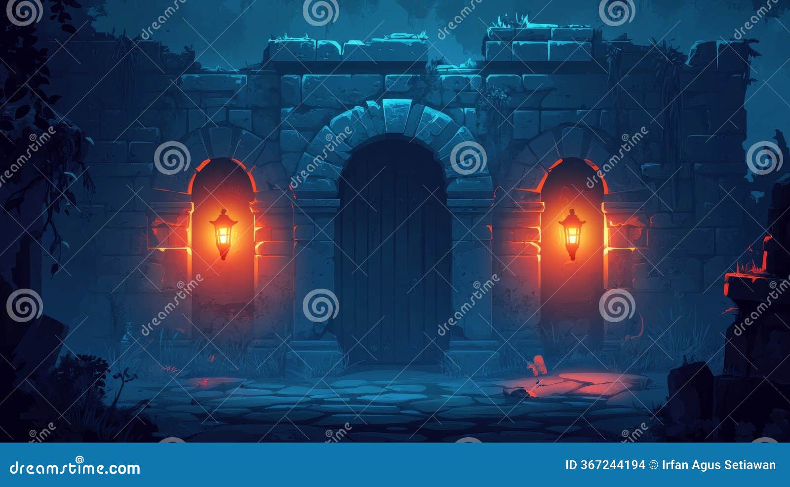 Fantasy Stone Arch - Abstract Digital Art Stock Photography | CartoonDealer.com #254683004