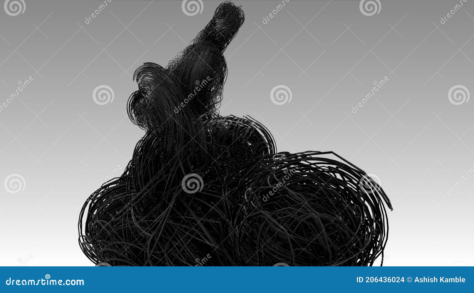 Dark Fiber Optics Cables Hyper Realistic Multiple Twisted Wires or ...