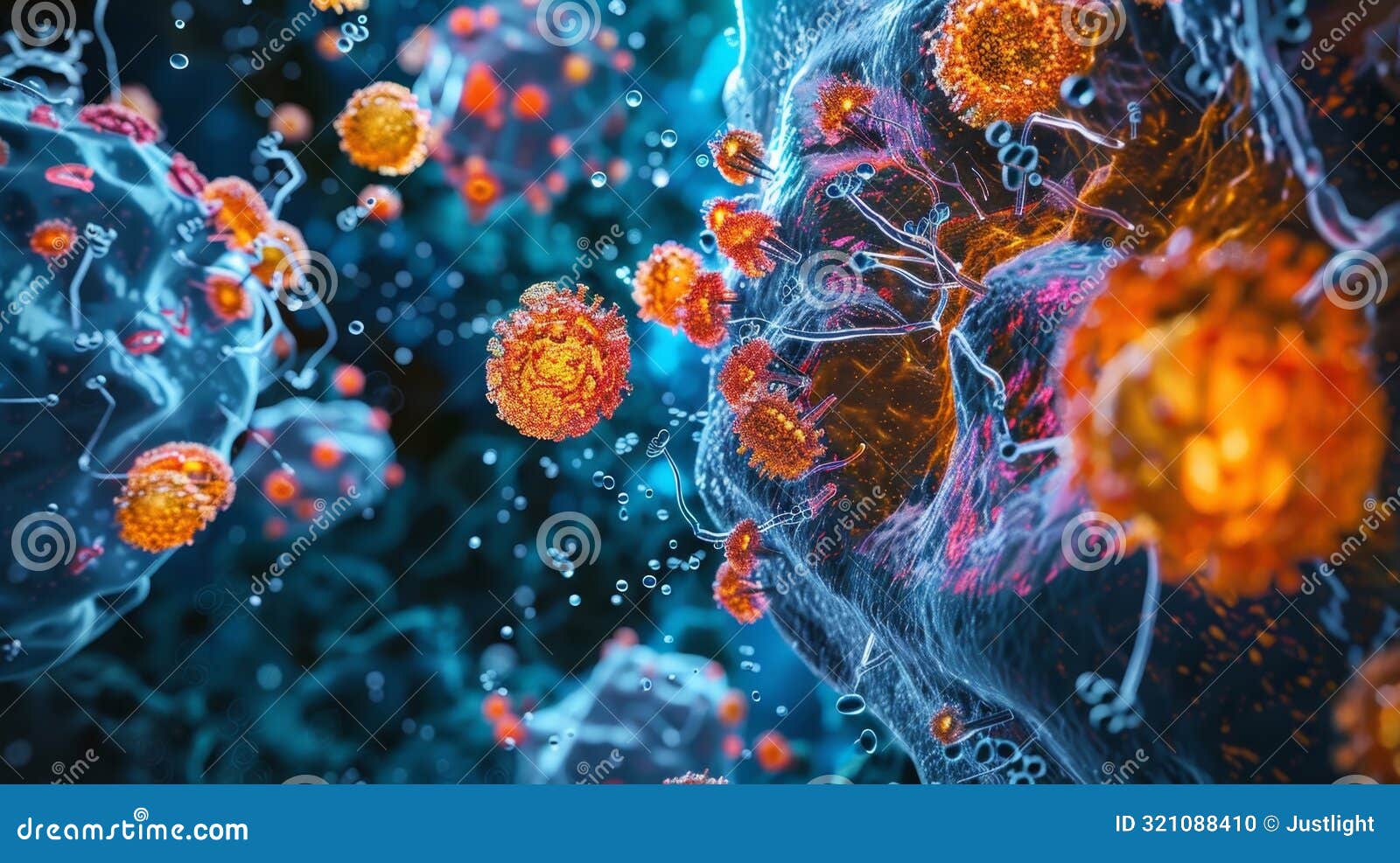 Dark Field Microscopy Image of Activated B and T Lymphocytes Performing ...